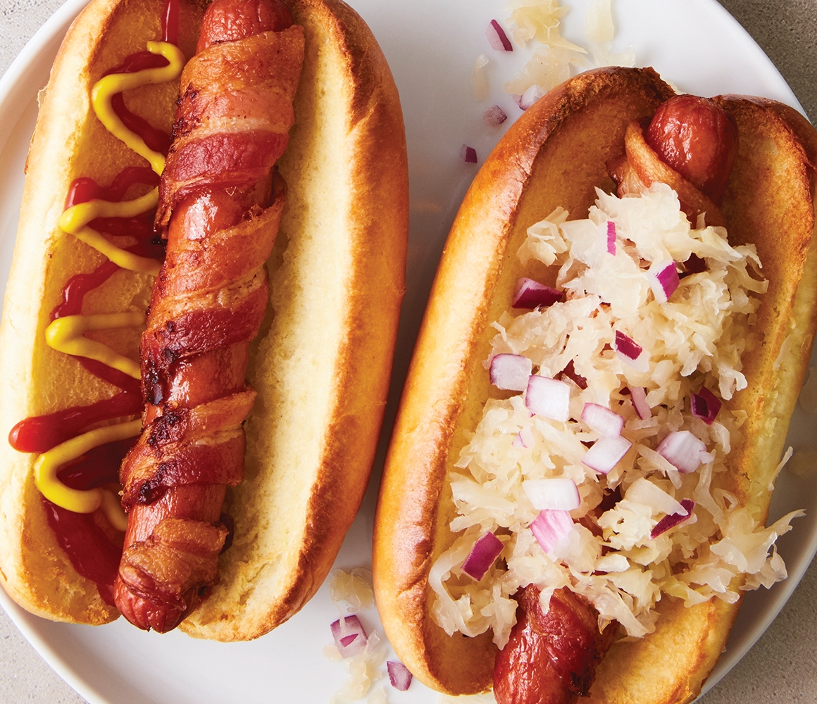 Bacon Wrapped Hot Dogs